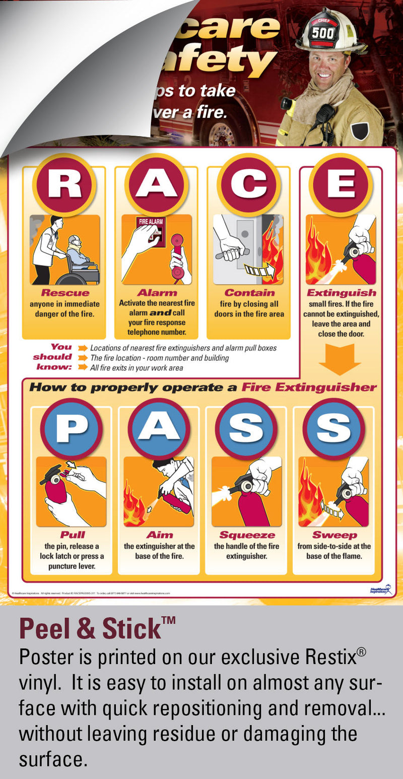 RACE/PASS Fire Safety Poster (W-RACEPASSP-319) – Healthcare ...